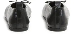 Miu Miu Leather Ballet Flats
