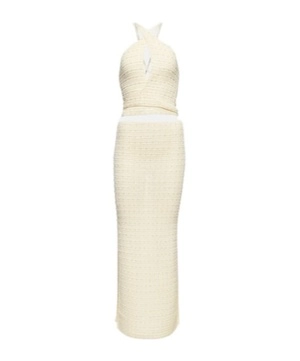 AYA MUSE Veluti Embellished Crochet Maxi Dress