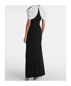 Roland Mouret Embellished Cape Effect Gown