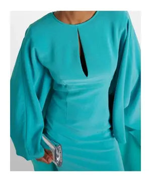 Roland Mouret Cutout Crêpe Satin Gown