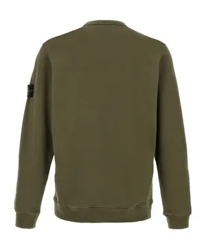 Stone Island Logo Patch Crewneck Sweatshirt