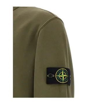 Stone Island Logo Patch Crewneck Sweatshirt