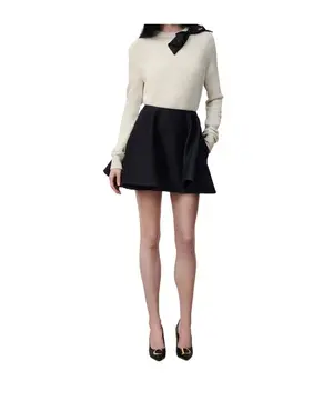 Dior Flared Miniskirt - Black