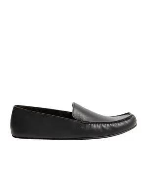 THE ROW Leo Loafers In Leather