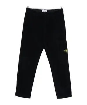 Stone Island Logo Patch Corduroy Pants