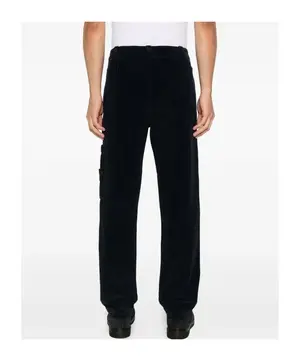 Stone Island Logo Patch Corduroy Pants