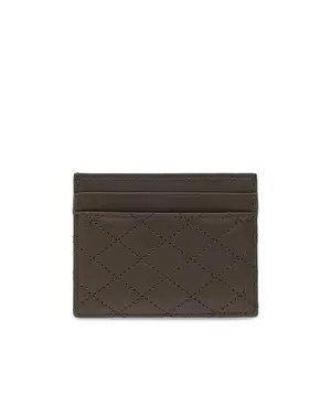Saint Laurent Logo Plaque Quilted Cardholder