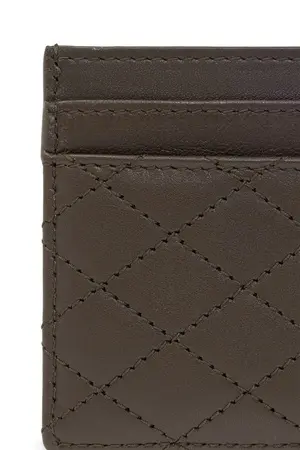 Saint Laurent Logo Plaque Quilted Cardholder