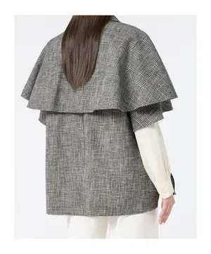 Max Mara Short Cape With Belted Waist