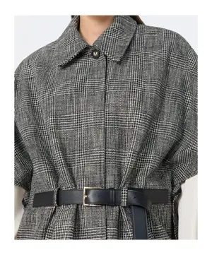 Max Mara Short Cape With Belted Waist