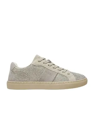 Guess Crystal-embellished Sneakers - Nude