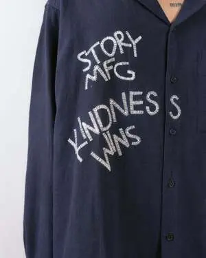 STORY MFG. Kindness Wins Embroidered Shirt