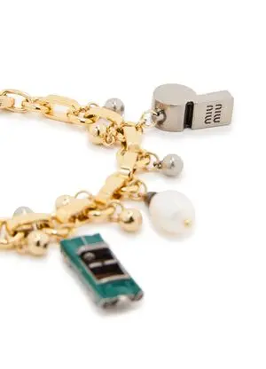 Miu Miu Multicolor Jewelled Bracelet