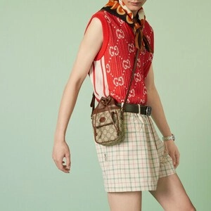 Gucci Small Gg-canvas Shoulder Bag