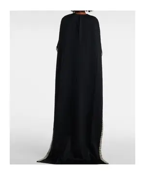 Roland Mouret Embellished Satin Crepe Gown