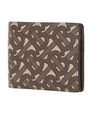 Burberry Monogram Print Bifold Wallet