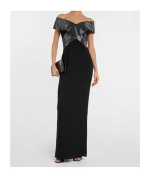 Roland Mouret Off-the-shoulder Maxi Dress With Slit