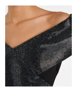 Roland Mouret Off-the-shoulder Maxi Dress With Slit