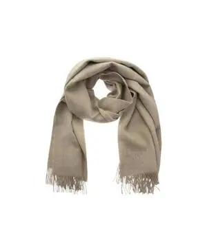 Max Mara Logo Tassel Scarf - Nude