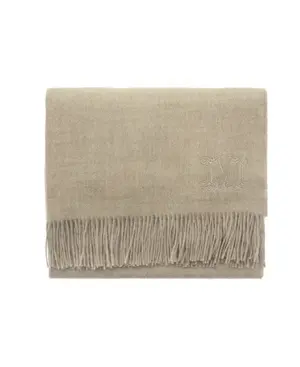 Max Mara Logo Tassel Scarf