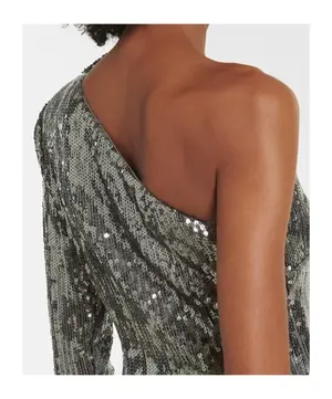 Roland Mouret Floral-appliqué Sequined Gown