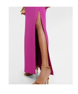 Roland Mouret One-shoulder Maxi Dress With Side Slits