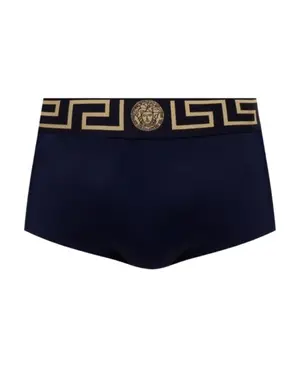 Versace Medusa Greca Band Swim Briefs - Black