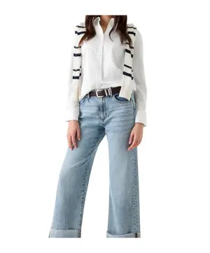 Guess Long-sleeved Shirt With Pointed Collar