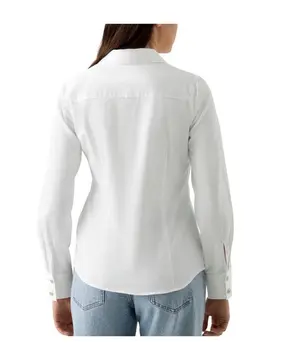 Guess Long-sleeved Shirt With Pointed Collar