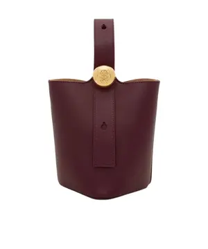 Loewe Pebble Bucket Mini Bucket Bag - Red