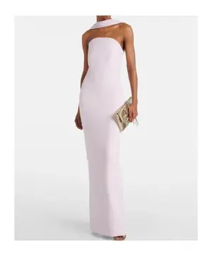 Roland Mouret Cady Maxi Gown With Open Back