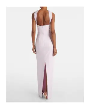 Roland Mouret Cady Maxi Gown With Open Back
