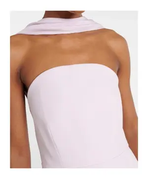 Roland Mouret Cady Maxi Gown With Open Back