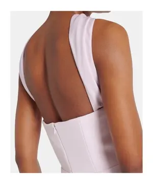 Roland Mouret Cady Maxi Gown With Open Back