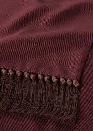 Loro Piana Knotted Fringed Scarf