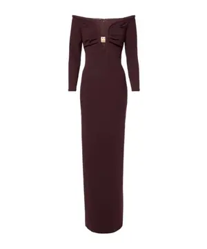 Roland Mouret Embellished Cady Gown - Brown