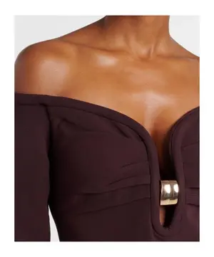Roland Mouret Embellished Cady Gown