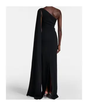 Roland Mouret Embellished One-shoulder Gown