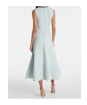 Roland Mouret Embellished Wool And Silk Midi Dress - White