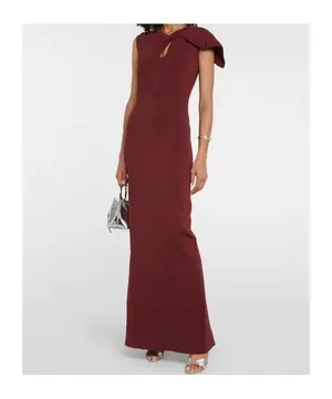 Roland Mouret Asymmetric Cutout Maxi Dress