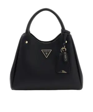 Guess Meridian Logo Handbag - Black