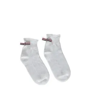 Thom Browne Rwb-bow Ankle Socks