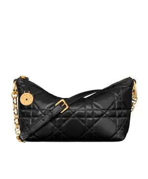 Dior Diorstar Hobo Bag With Chain - Black