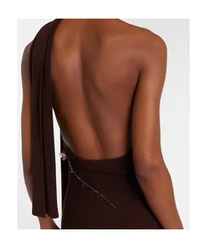 AYA MUSE Floral Appliqué Knit Dress