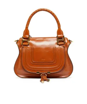 Chloé Small Logo Shoulder Bag - Brown