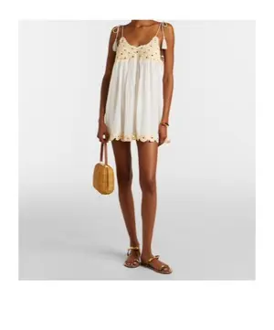 Ulla Johnson Tula Crochet Trimmed Cotton Beach Dress