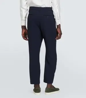 Giorgio Armani Wool-blend Straight Pants