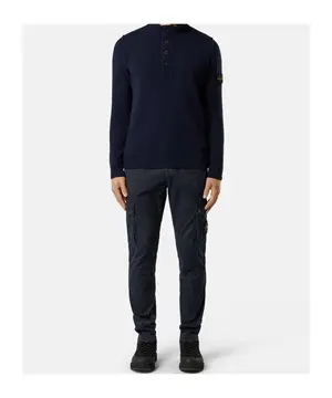 Stone Island Logo Patch High Neck Sweater