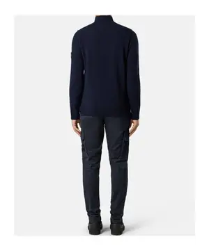 Stone Island Logo Patch High Neck Sweater