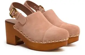 Chloé Jeannette Wooden-soled High-heeled Sandals